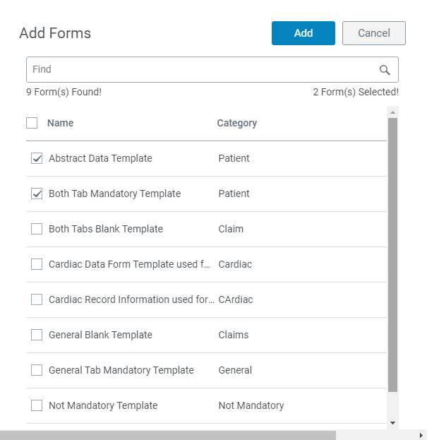 Add and Manage Forms