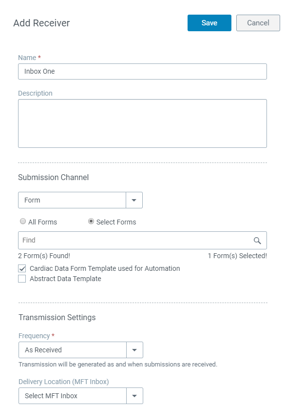 Add and Manage Receivers